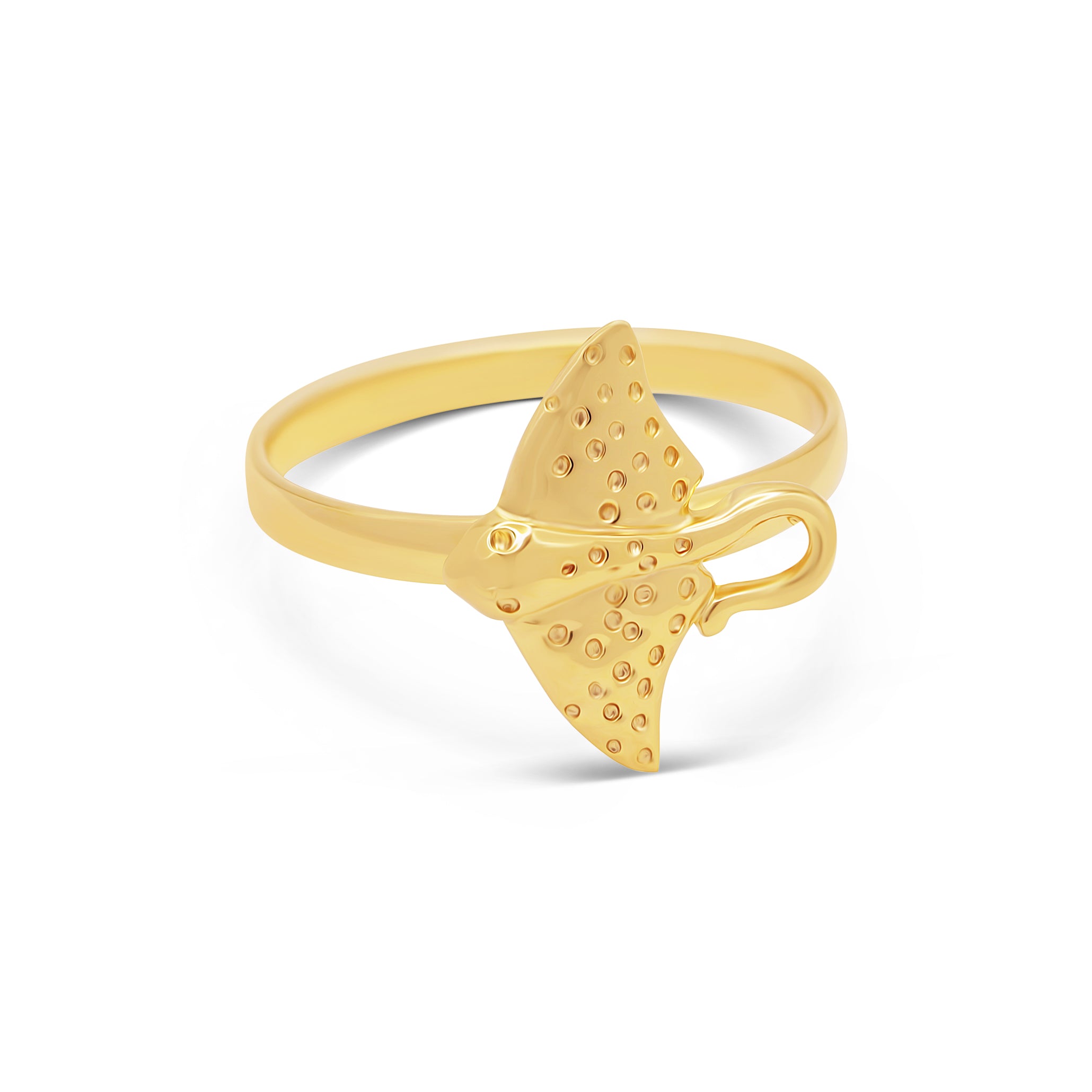 Stingray Ring Gold – MiKi Jewellery