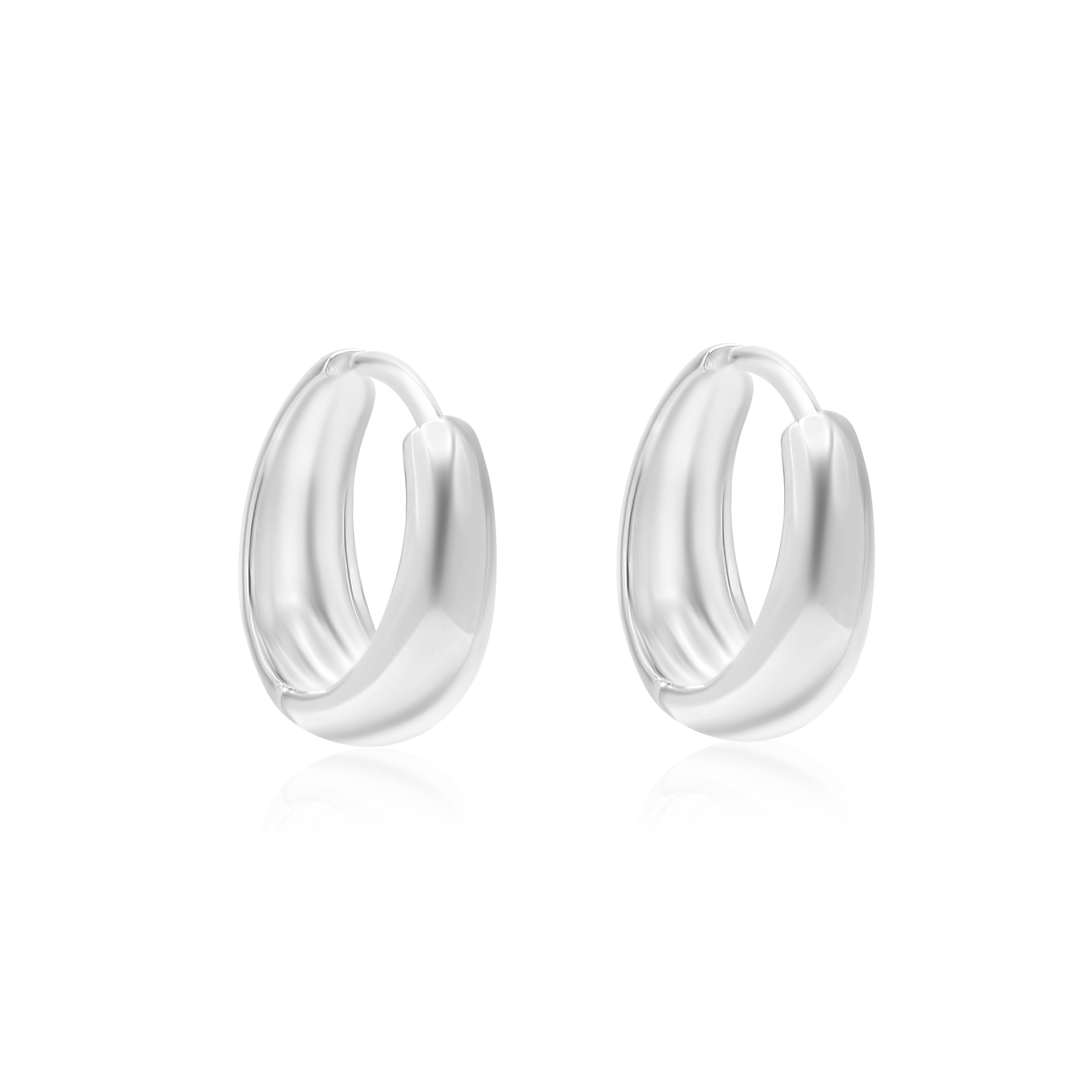 Tyler Hoop Silver 15mm | MiKi Jewellery Dunsborough